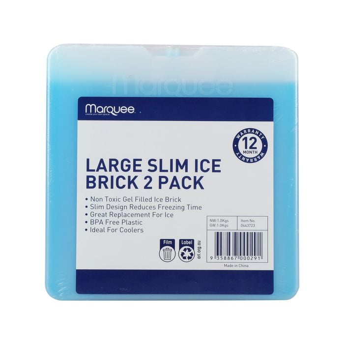 Marquee Large Slim Ice Brick - Twin Pack - Bunnings Australia