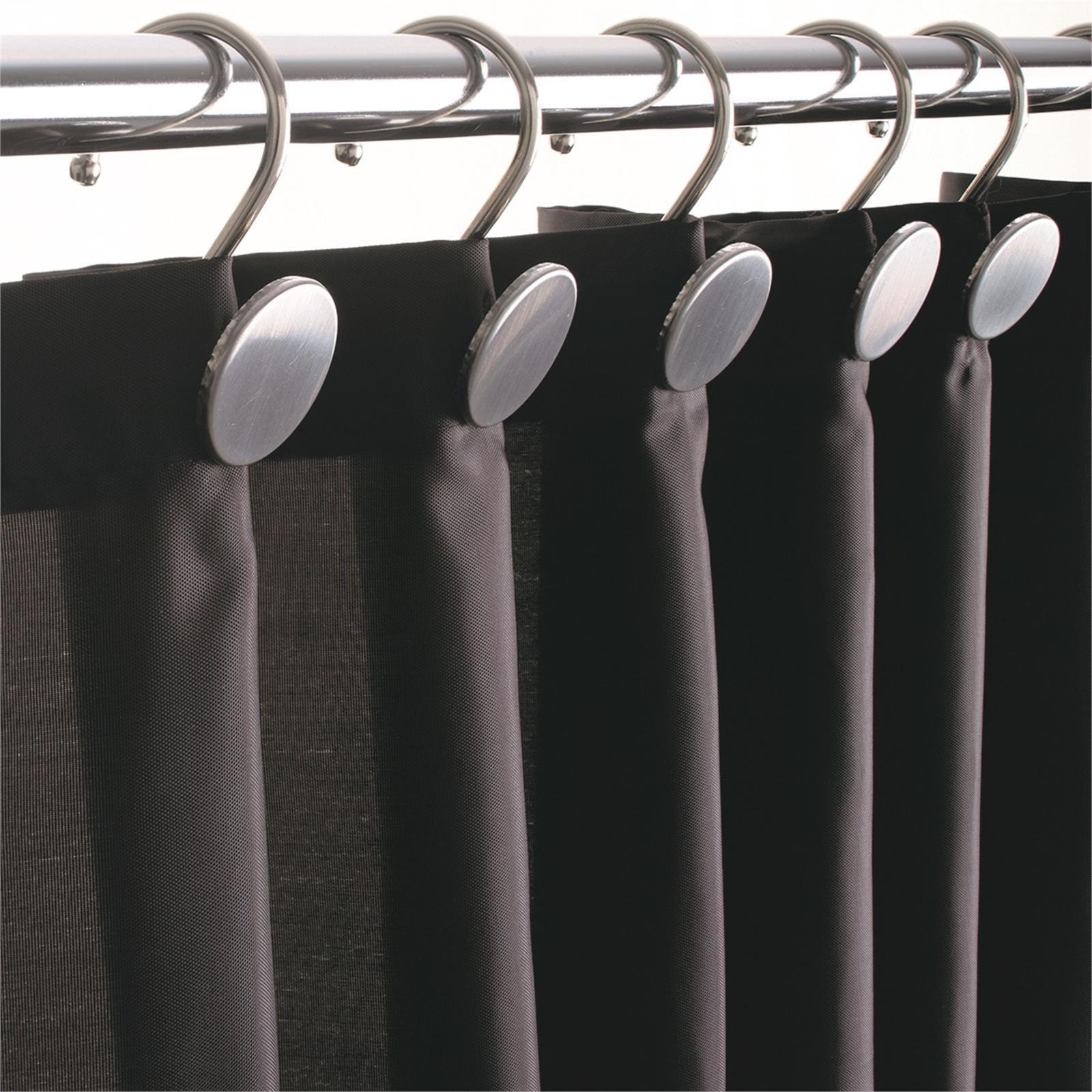 Barelli 180 x 180cm Midnight Slate Polyester Shower Curtain Bunnings Australia