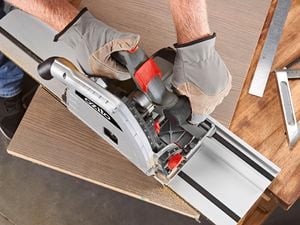 Ozito 165mm 1200W Plunge Track Saw Kit Bunnings Australia