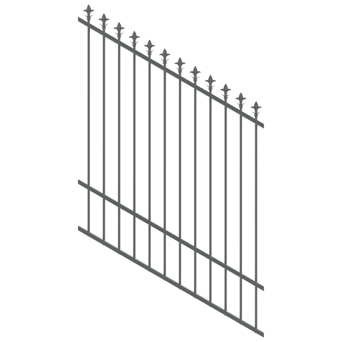 ProtectorAl 0350-1200W x 1500H Monument Spear Top Pool Fence Panel ...