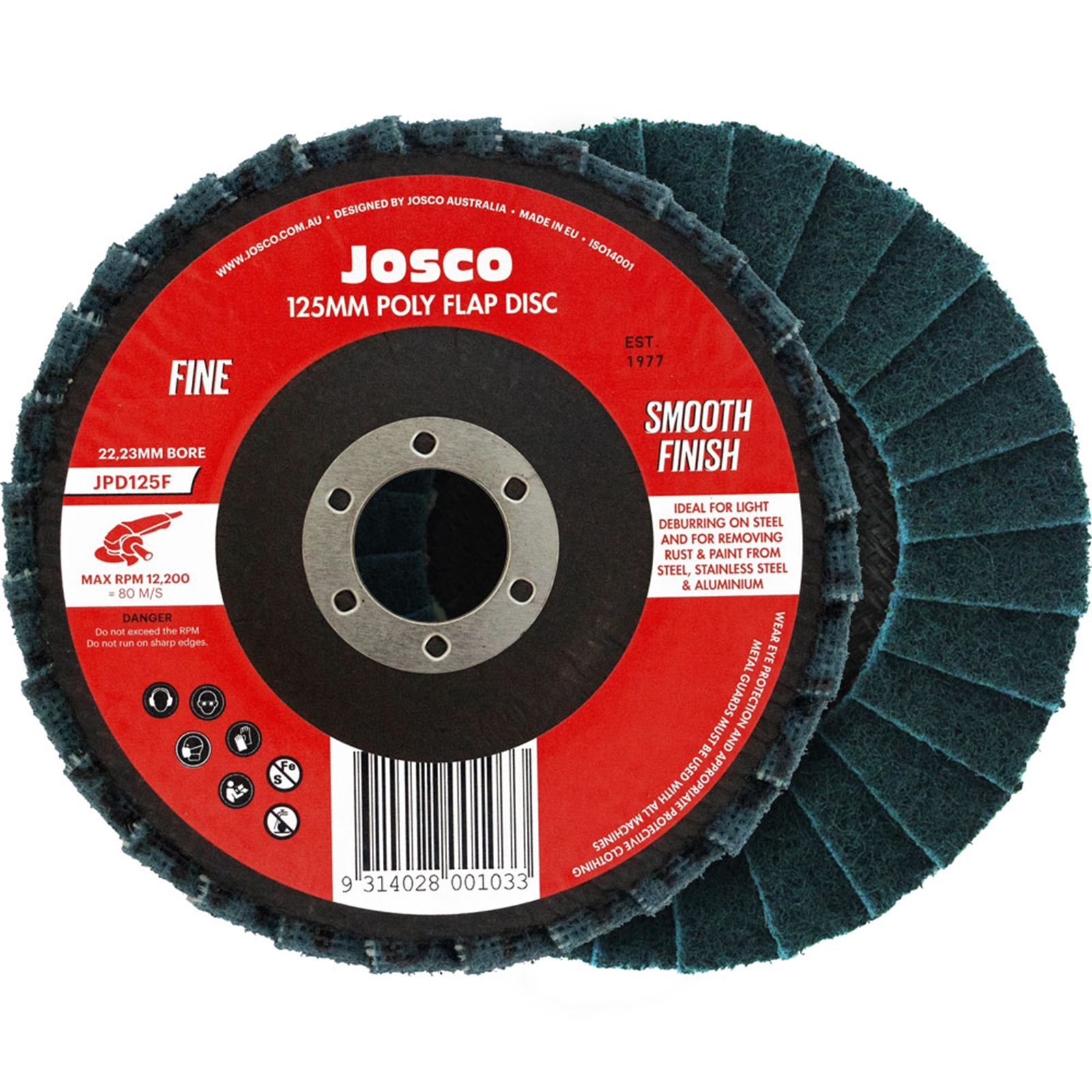 Josco 125mm Fine Poly Flap Disc Bunnings Australia