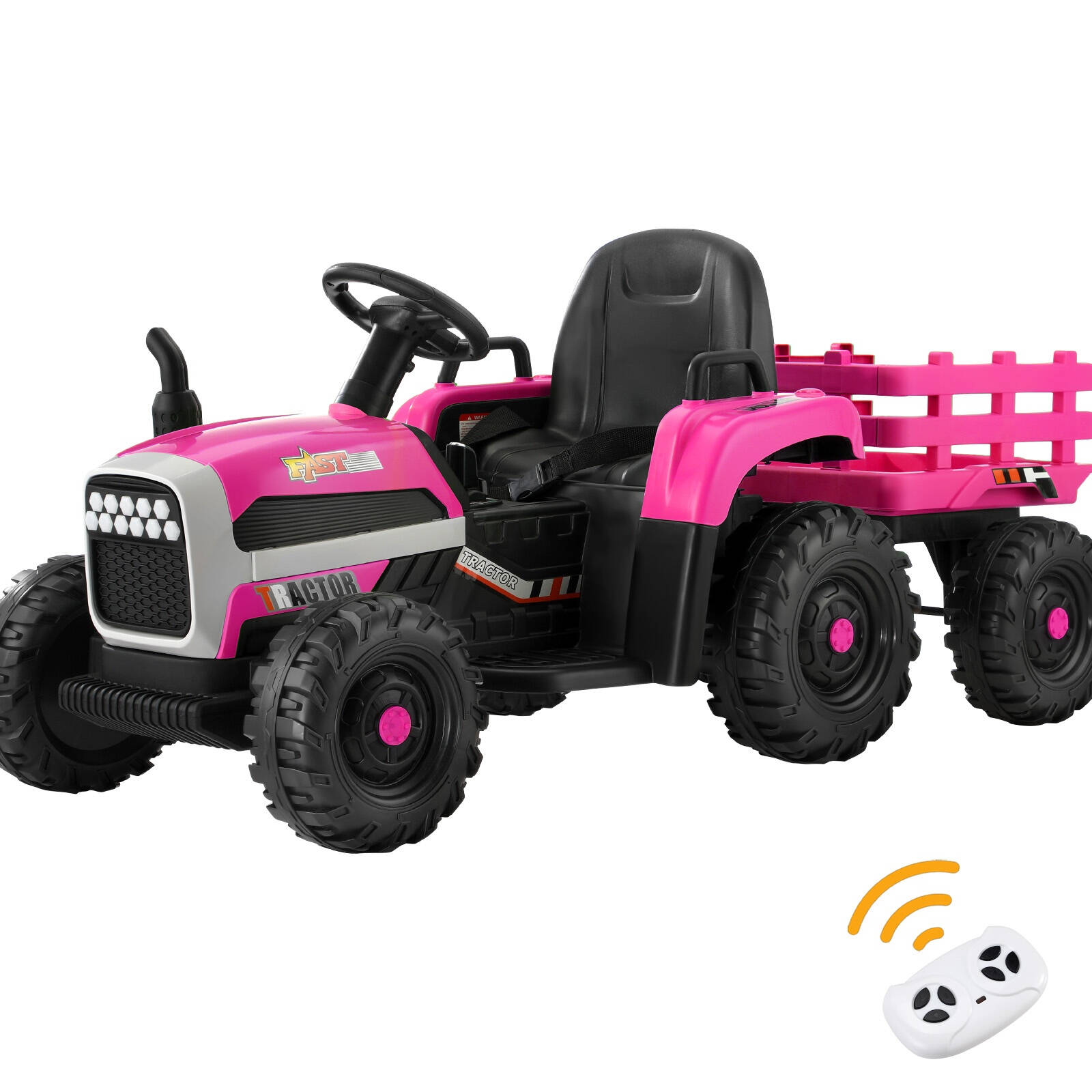 Pink tractor ride on toy store