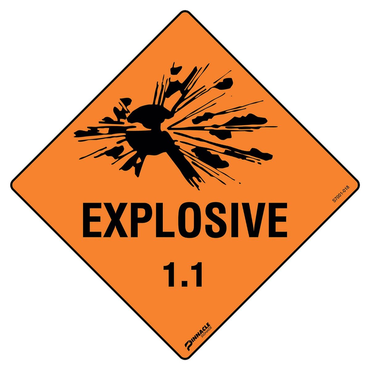 Pinnacle 270 x 270mm Metal Explosive 1 Sign - Bunnings Australia