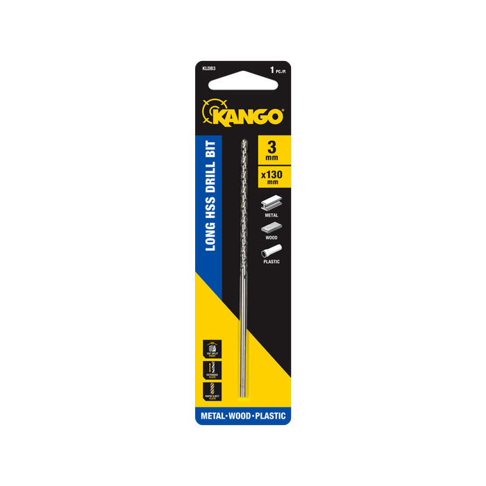 Kango 3mm Long Series HSS Drill Bit - Bunnings Australia