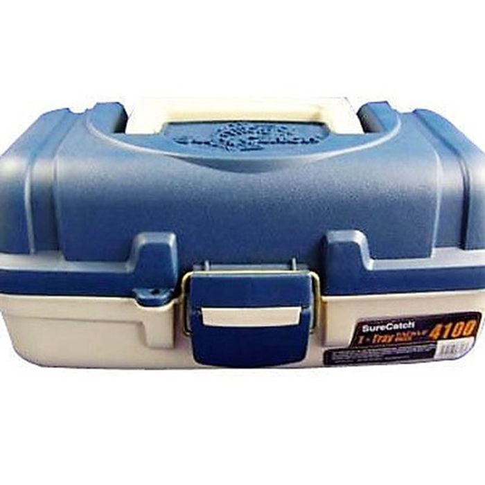 Surecatch Heavy Duty 1 Tray Fishing Tackle Box / Tool Box with Brass ...