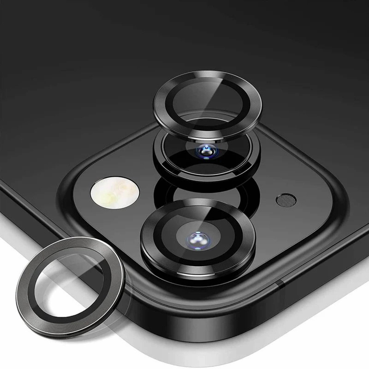 Tough On iPhone 13 / iPhone 13 Mini Camera Lens Protector Black ...