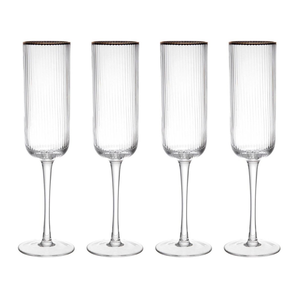 4pc Mikasa Sorrento Crystal Flute Glass Set 200ml Bunnings Australia