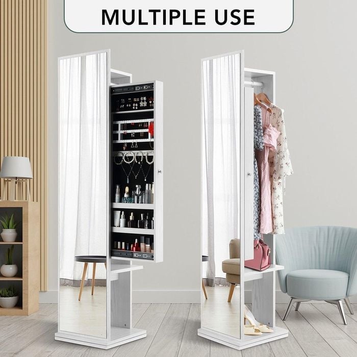 Slim Rotating Mirror Storage Cabinet - Bunnings Australia