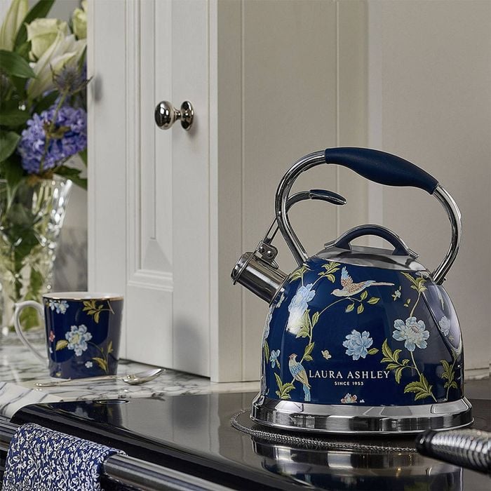 Laura Ashley 2.5L/10 Cup Stove Top Kettle Water Boiler Elveden Blue ...