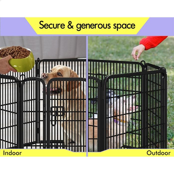 BEASTIE 32" Pet Play pen Dog PlayPen Puppy Enclosure Heavy Duty Fence ...