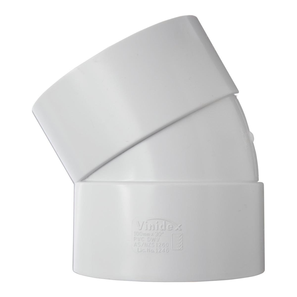 Marley Vinidex 100mm x 15º Grey PVC F/F Plain Bend Plain - Bunnings New ...