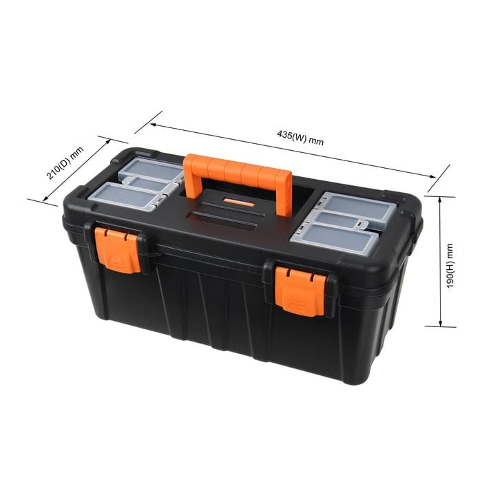 Craftright 435mm Black And Orange Tool Box - Bunnings New Zealand