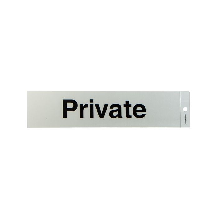 Brutus Private 245 x 60mm Self Adhesive Sign - Bunnings New Zealand