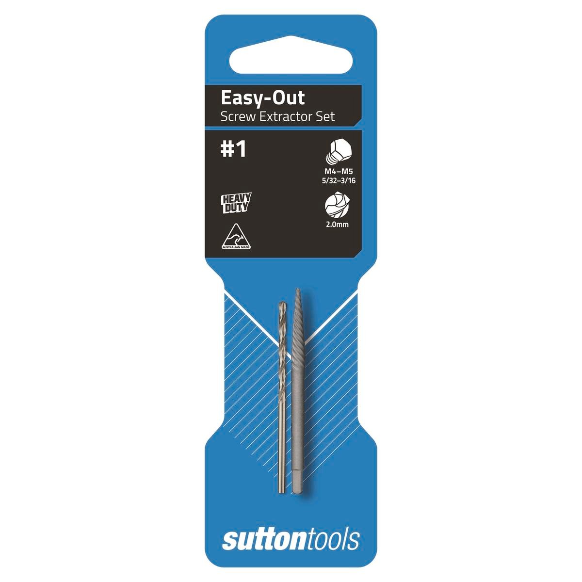 Sutton Tools No1 Easy Out Extractor Screw Set - Bunnings Australia