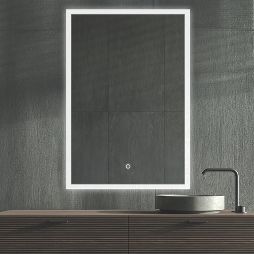 Barelli Luna 700x500mm Rectangular LED Mirror - Bunnings Australia