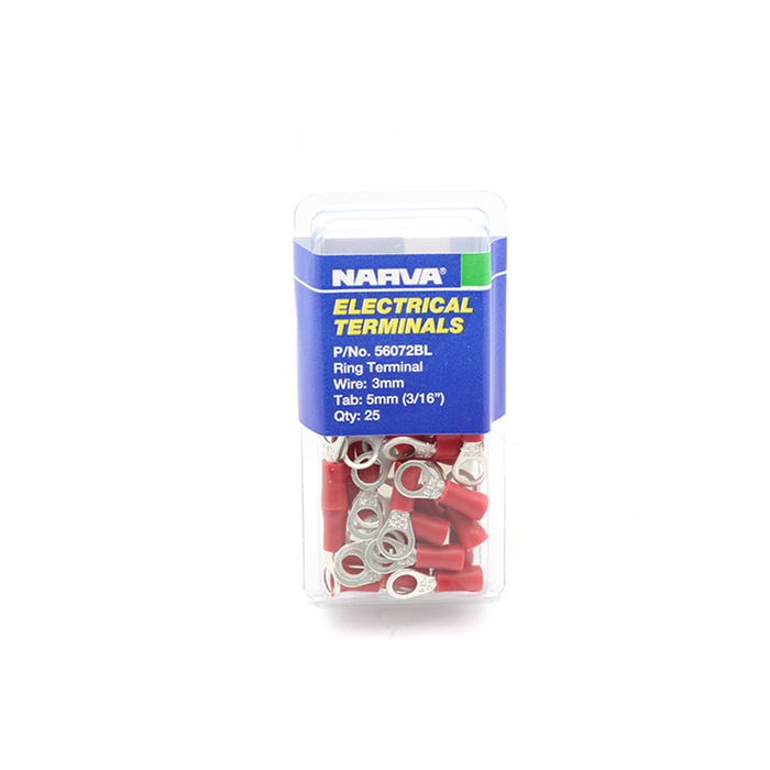 Narva 3mm Red Electrical Terminal Ring - 25 Pack - Bunnings New Zealand