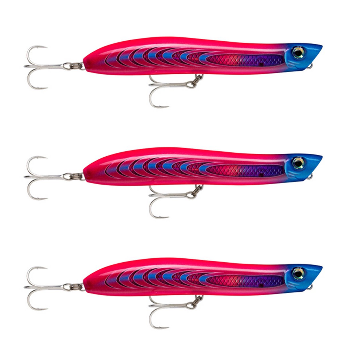 3x Rapala 10cm MaxRap Walk'n Roll Topwater Bait Fish Lures - Pink ...
