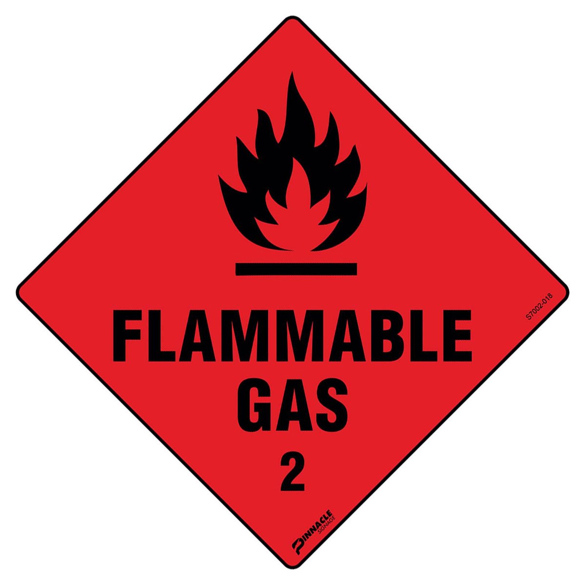Pinnacle 270 x 270mm Metal Flammable Gas 2 Sign - Bunnings Australia