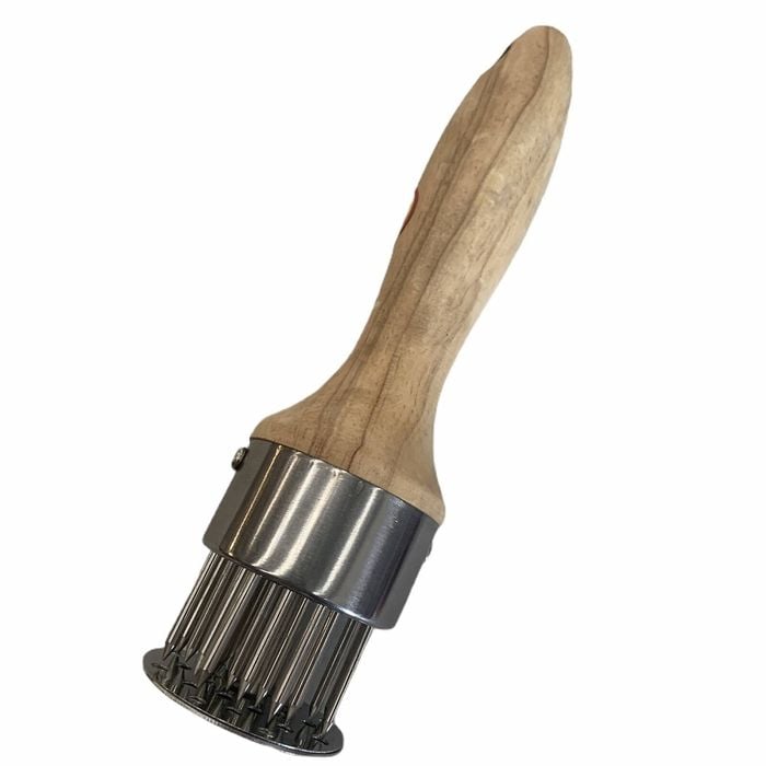 Wooden Handle Meat Tenderiser Stainless Steel Needle Hole Puncher ...