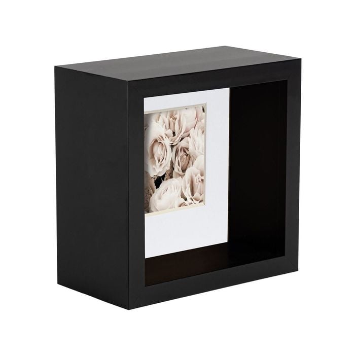 Nicola Spring 4 x 4 3D Shadow Deep Box Photo Frame - Craft Display ...