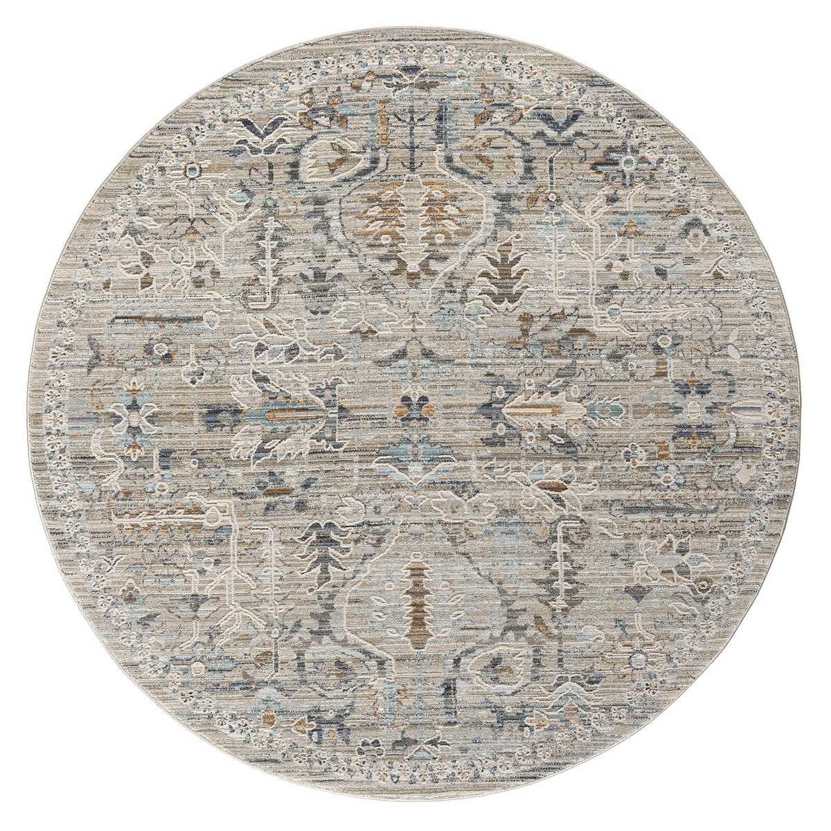Aubre Contemporary Rug Taupe - 240 x 240 cm - Bunnings Australia