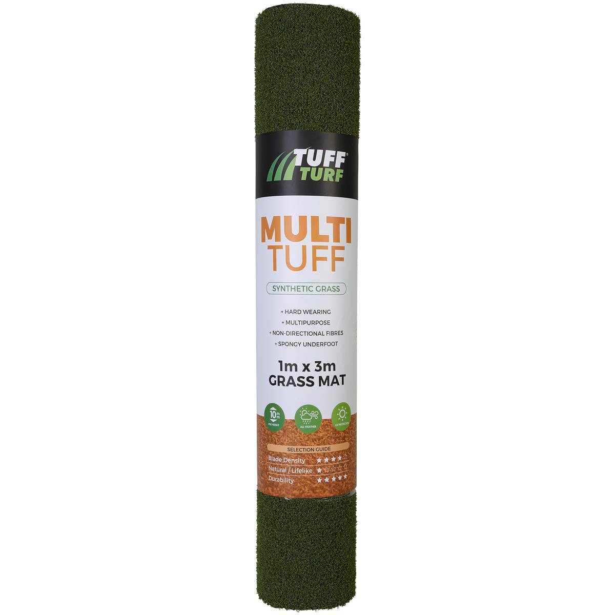 Tuff Turf 1m x 3m 10mm Pile Synthetic Turf Multi Mat - Bunnings Australia