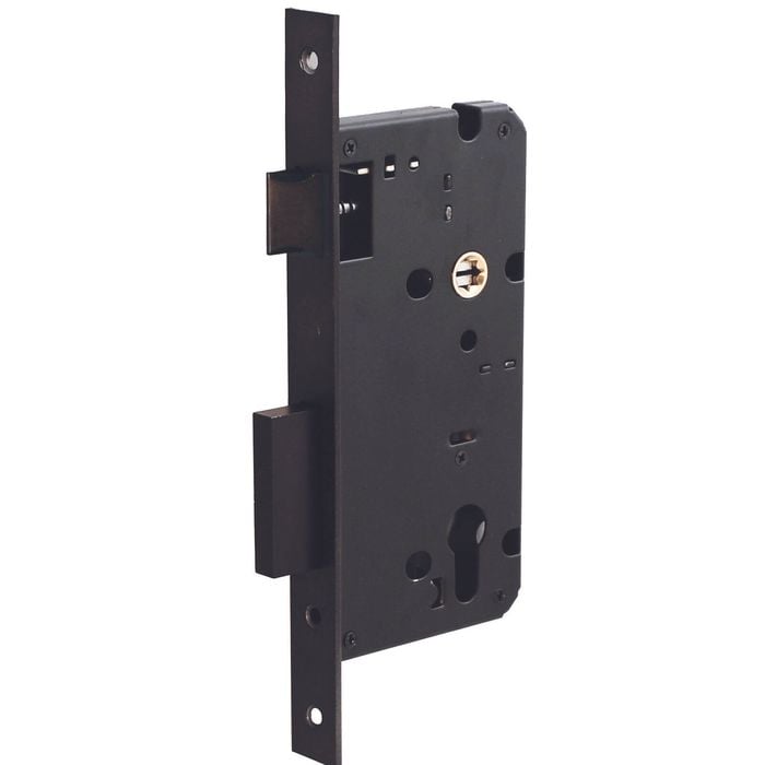 Austyle 60mm Black Backset Entrance Latch 59209 - Bunnings Australia