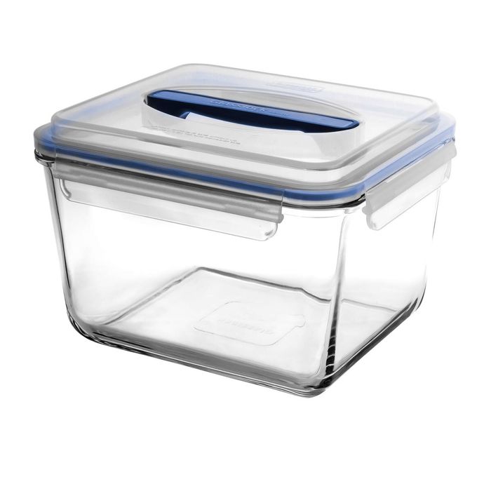 Glasslock Handy Rectangular Tempered Glass Container 3.7L - Bunnings ...