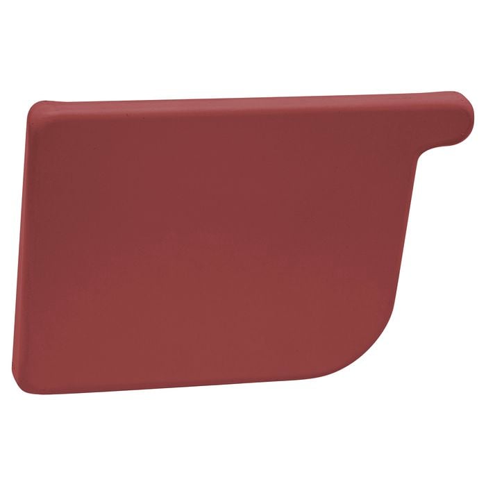 COLORBOND 115mm LH Quad Gutter Stop End - Manor Red - Bunnings Australia