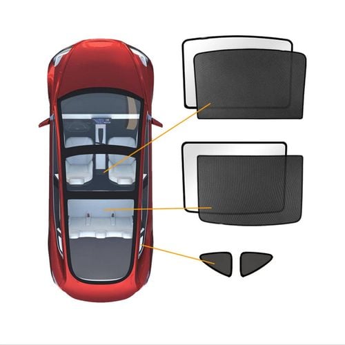 Tesla Model Y Glass Roof Sunroof Mesh Top with UV Heat Insulation Film ...