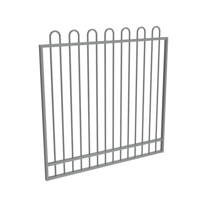 ProtectorAl 1201 - 1500 x 1500mm Palladium Silver Aluminium Loop Top ...