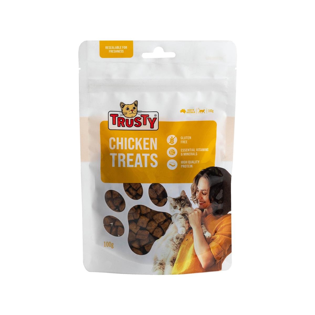 Trusty 100g Chicken Adult Cat Meaty Treats - Bunnings Australia
