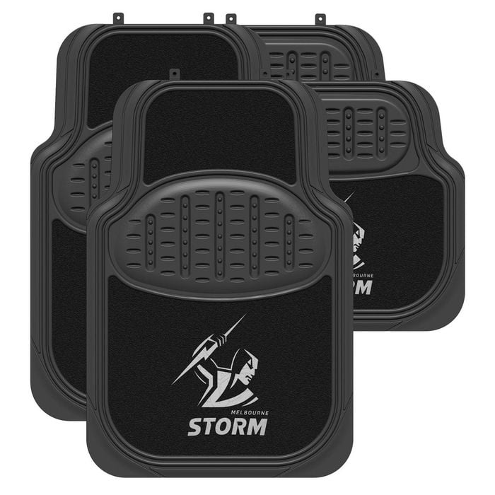 Melbourne Storm Official Nrl Universal Rubber Car Floor Mats Carpet ...