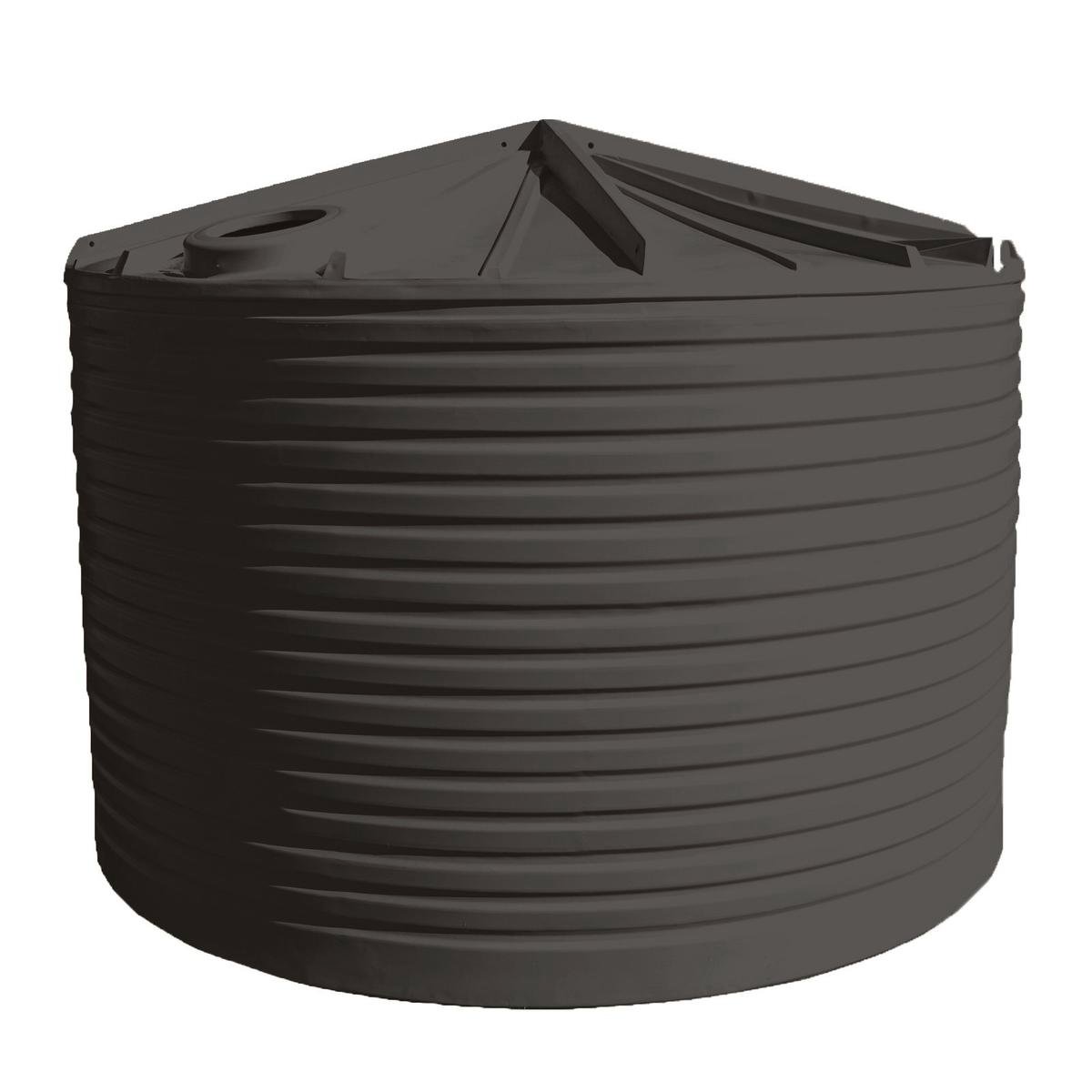 Clark Tanks 22000L Round Poly Water Tank - Native Grey - Bunnings Australia