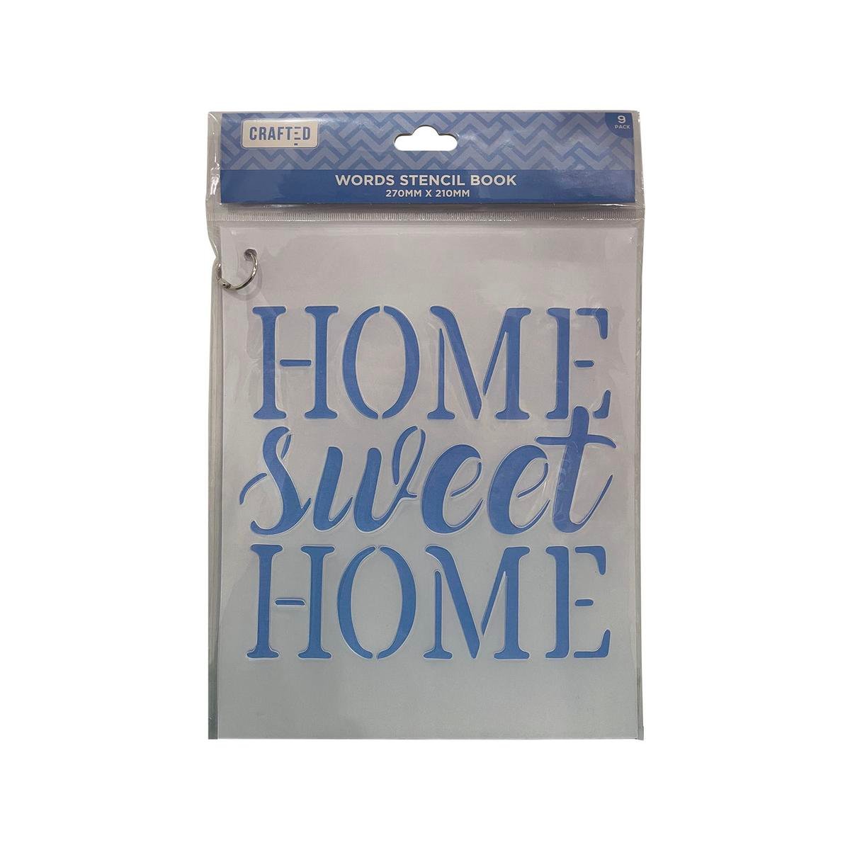 Crafted Words Stencil Book - Bunnings Australia