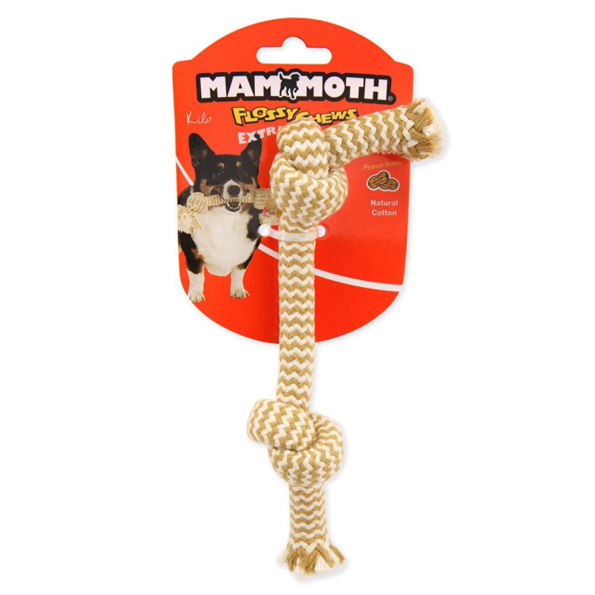 Mammoth 22cm Small Peanut Butter Rope Dog Toy - Bunnings Australia