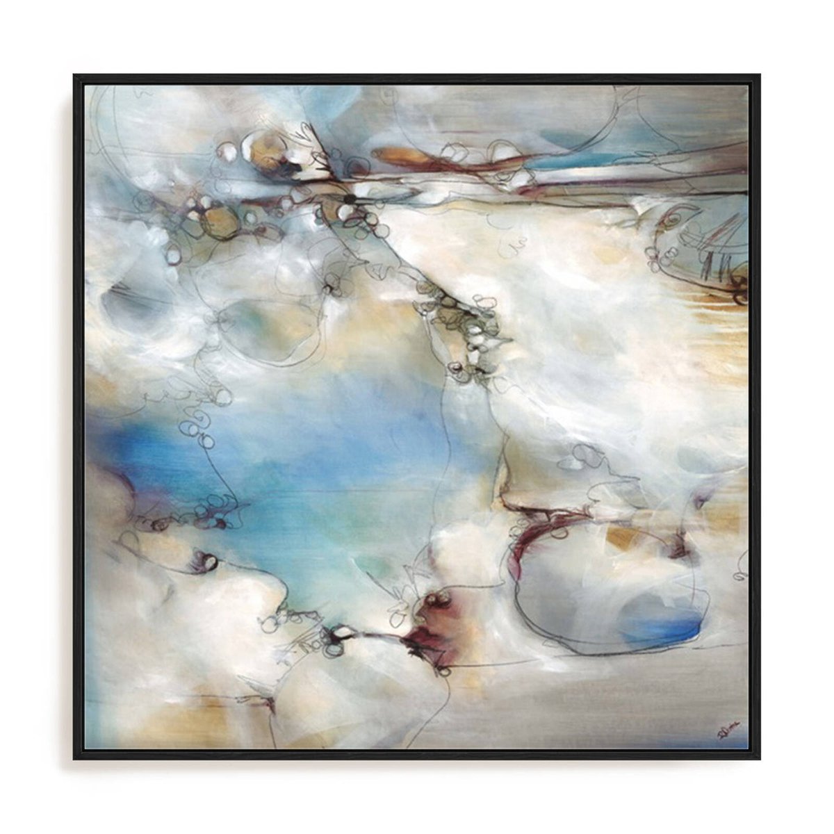 Artey | Standing Still In Motion - Framed Canvas - Black Frame - 100 x ...