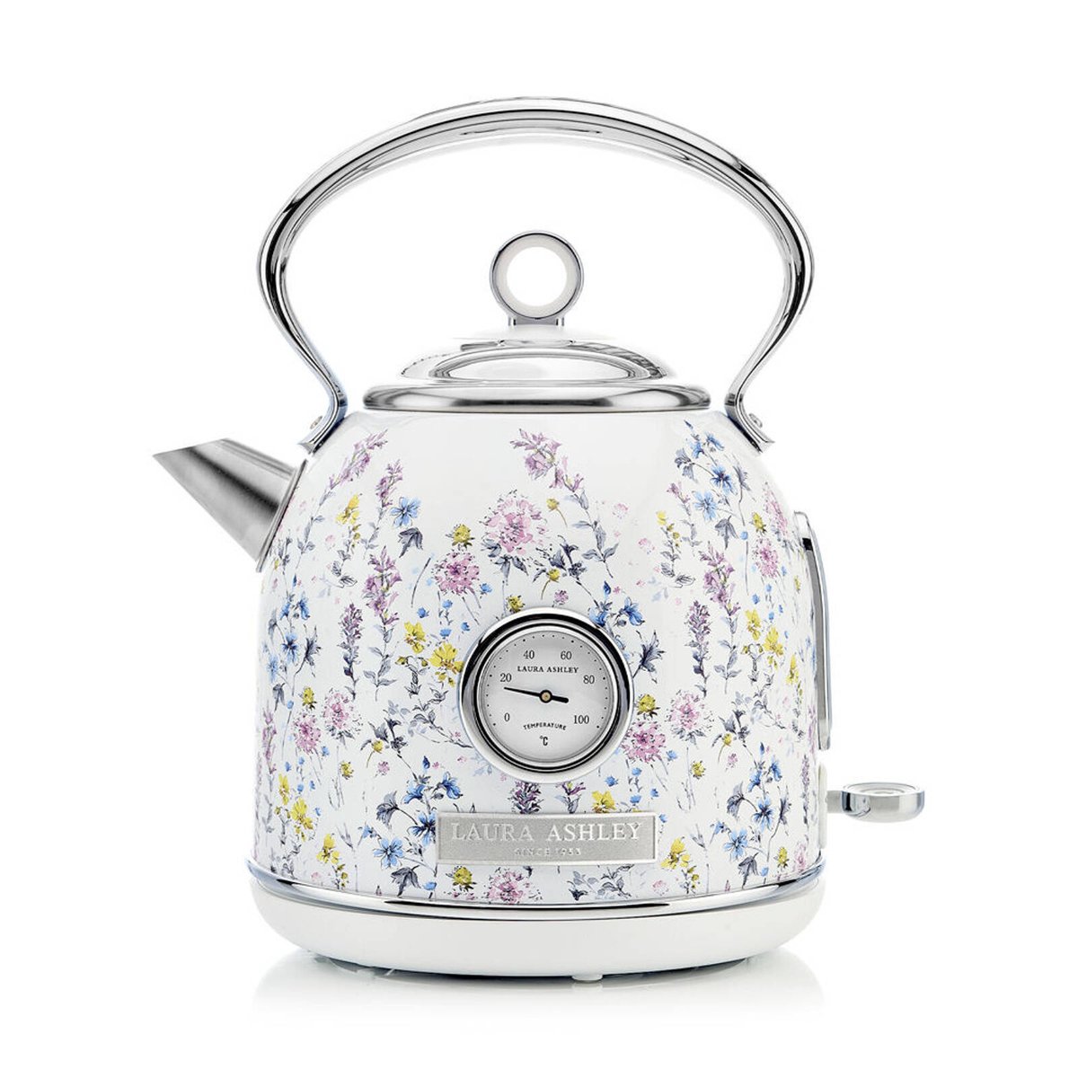 Laura Ashley Stainless Steel 1.7L Dome Electric Kettle - Wild Meadow ...