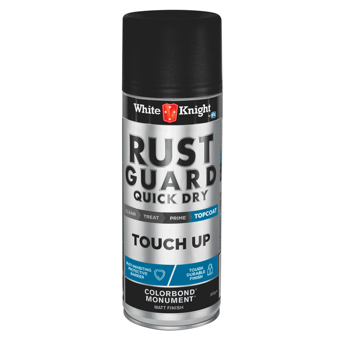 White Knight Rust Guard 300g Monument Matt Quick Dry Touch Up Spray ...