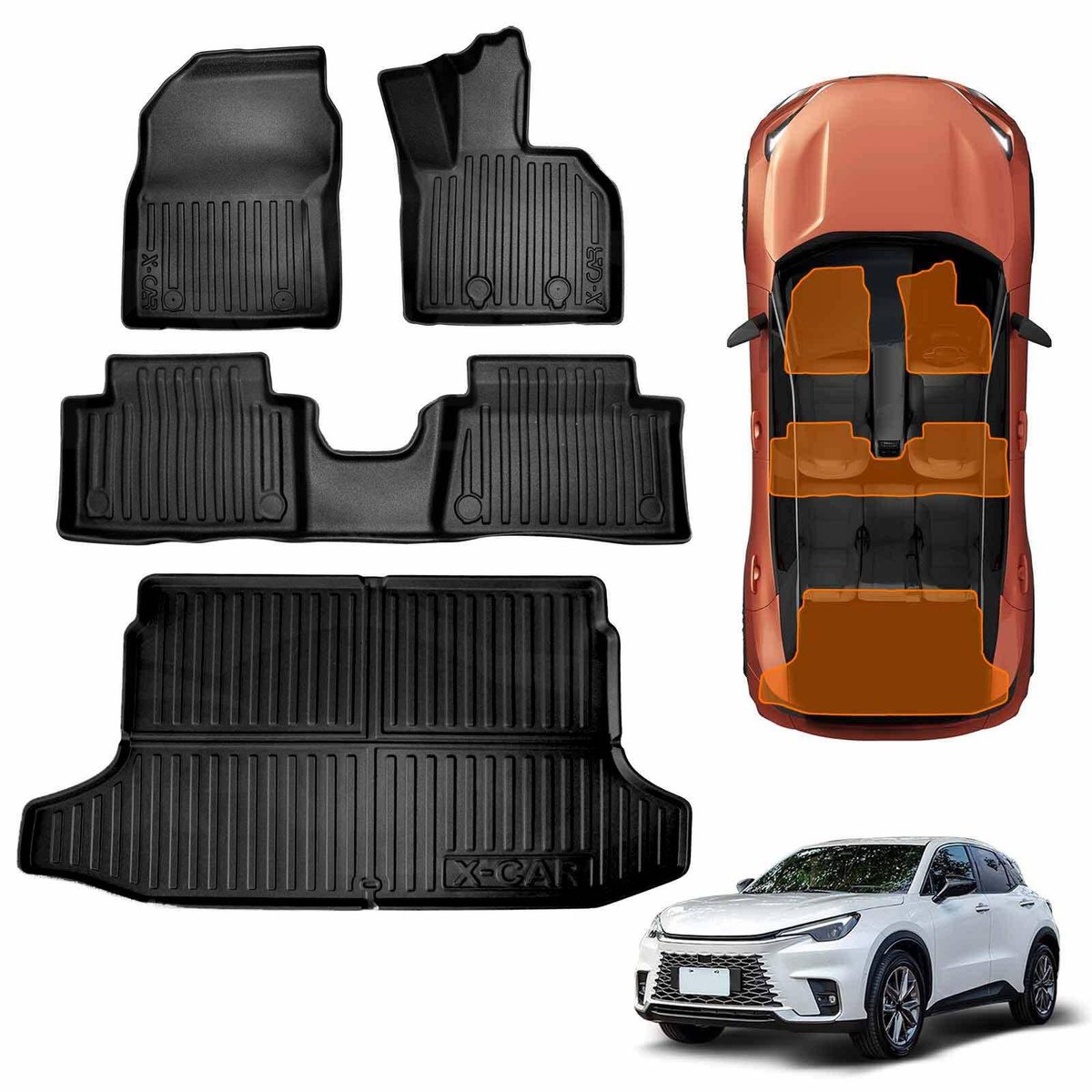 Boot Liner Cargo Floor Mats Carpet for Lexus LBX AWD 2024-2025 Heavy ...