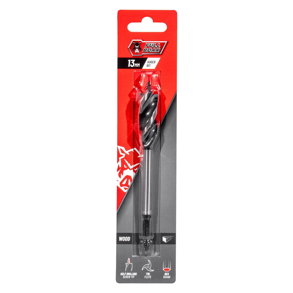 Full Boar 13mm Auger Bit FAB-13 - Bunnings Australia