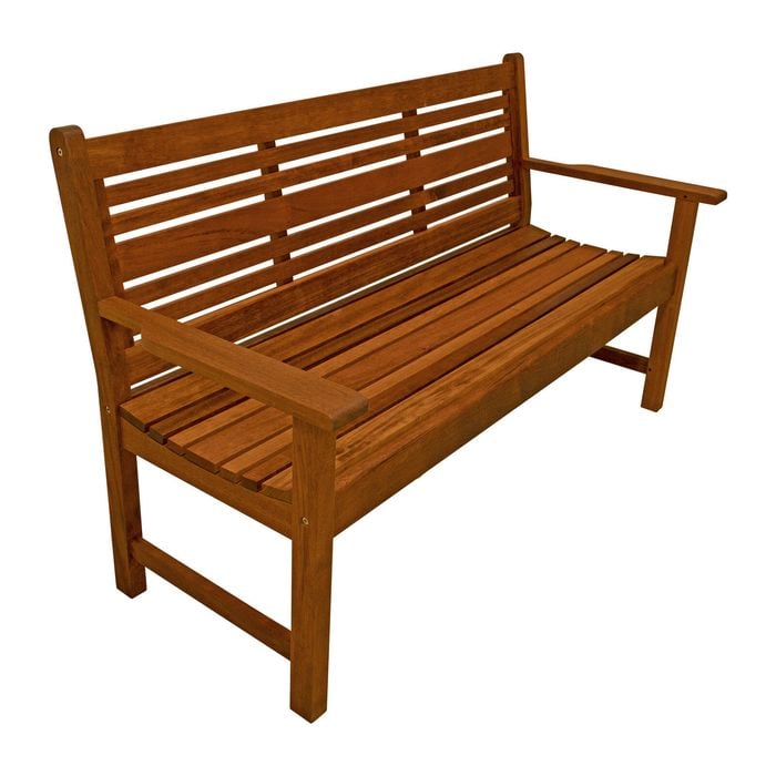 Mimosa Merbau Eden 3 Seater Arm Bench - Bunnings Australia