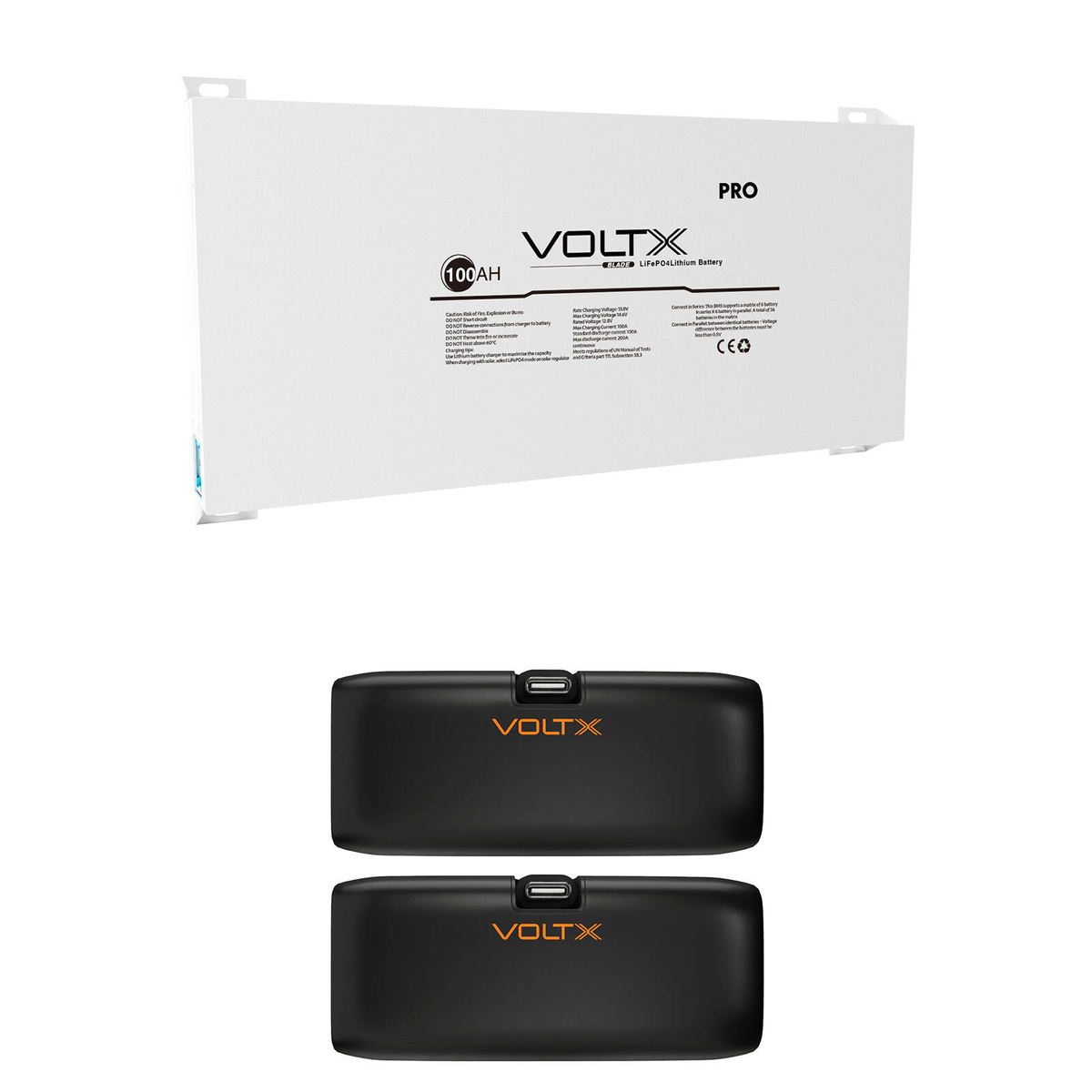 VoltX Blade 12V 100Ah Lithium Battery + 10000mAh Power Bank - Bunnings ...