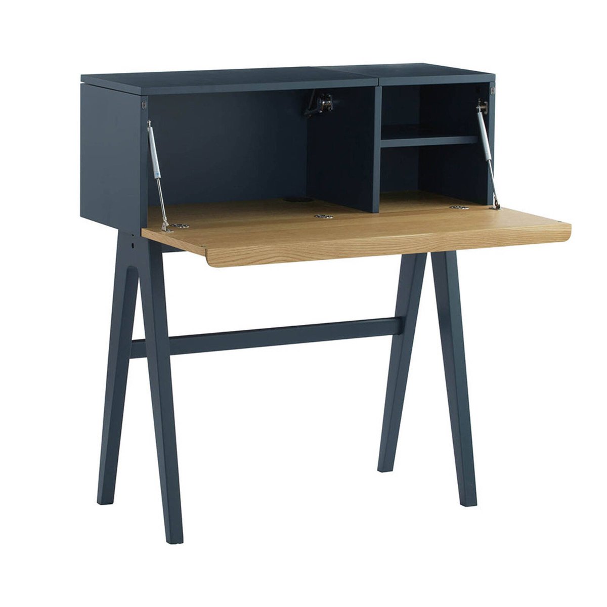 Modern Furniture VALEN Study Desk 96cm - Blue Space & Oak - Bunnings ...