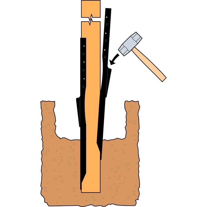 Simpson Strong-Tie 90mm Fence Post Repair and Reinforcement E-Z Mender ...