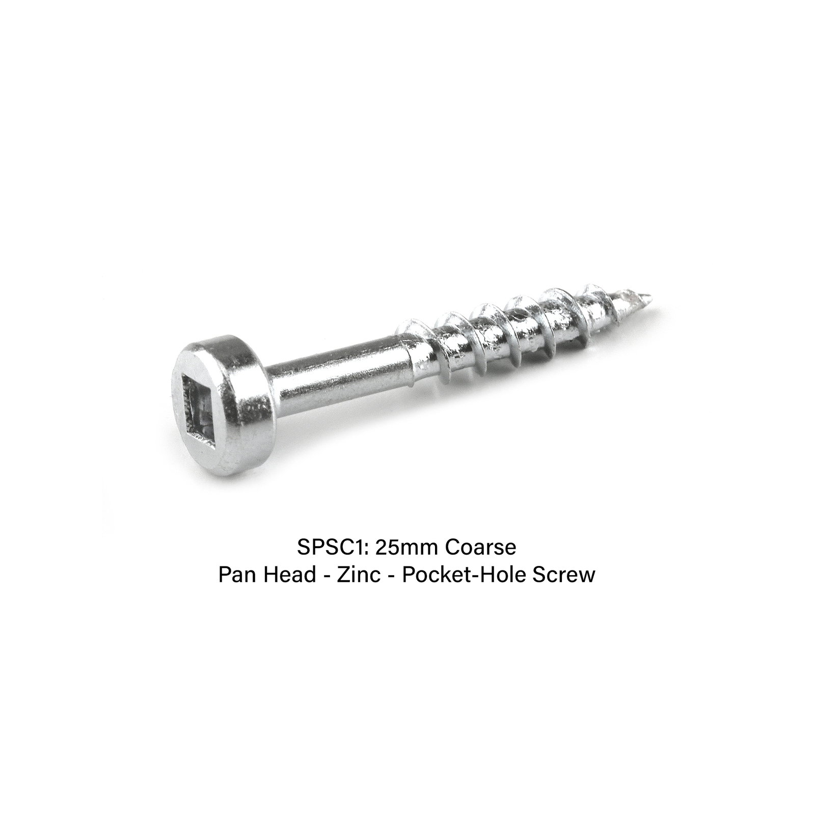 Kreg 25mm Zinc Coarse Thread Pan Head Pocket Hole Screws 500 Pack