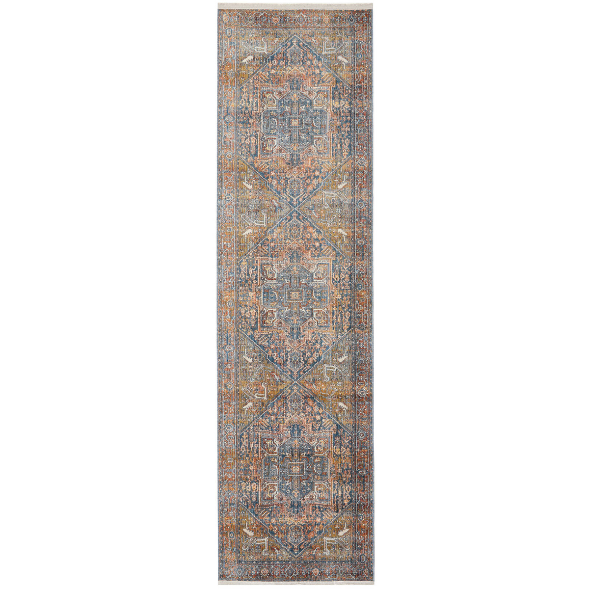 Yana Rust Runner 400X80Cm Rug - Bunnings Australia