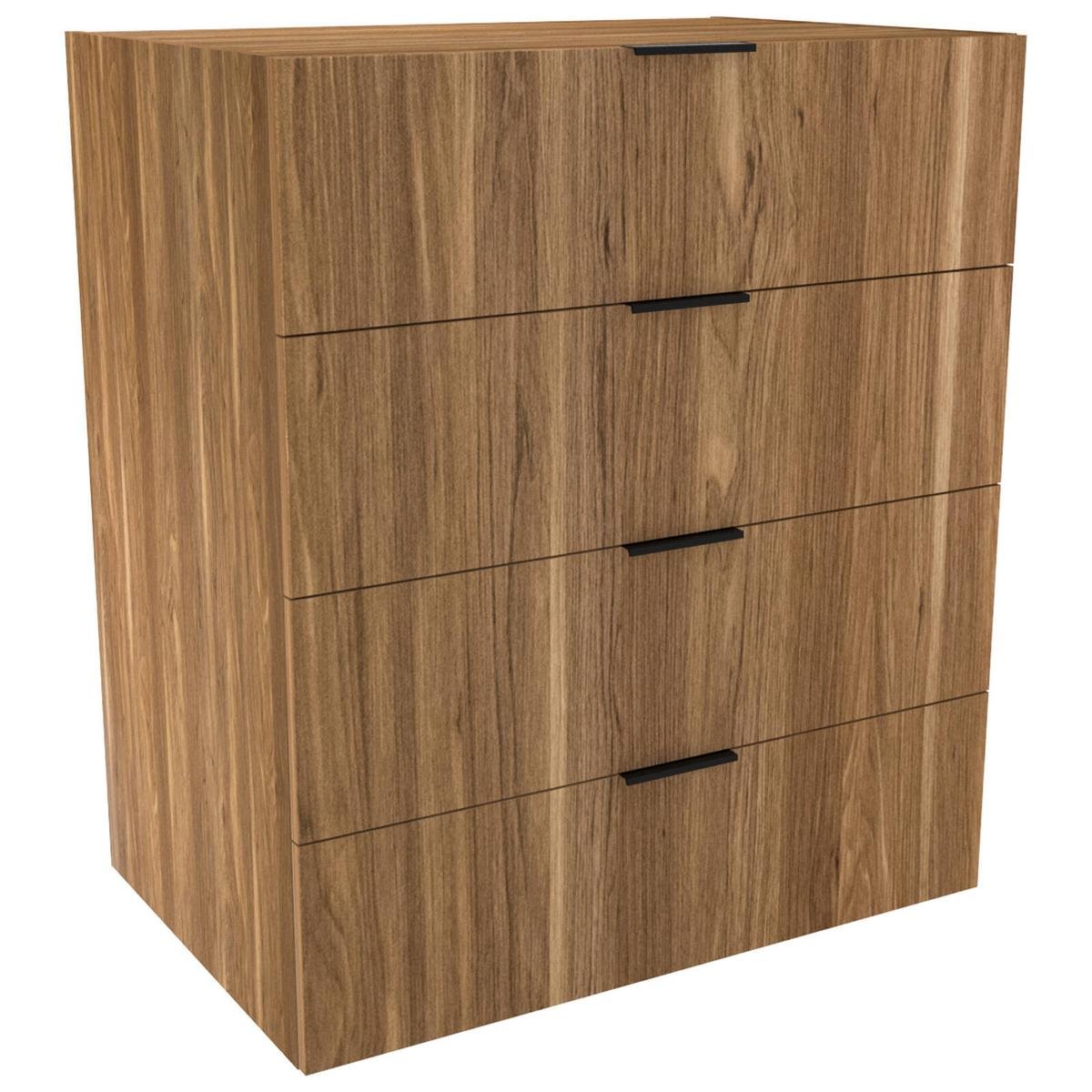 Lugna 1024 x 900 x 580mm Cove 4 Drawer Ready to Assemble Unit ...