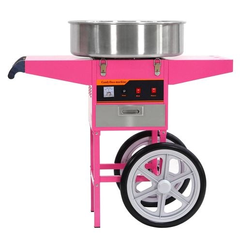 Commercial Fairy Floss Machine with Wheeled Cart Fairy Floss Machine ...
