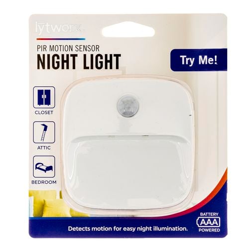 Lytworx White Square PIR Sensor Light - Bunnings Australia